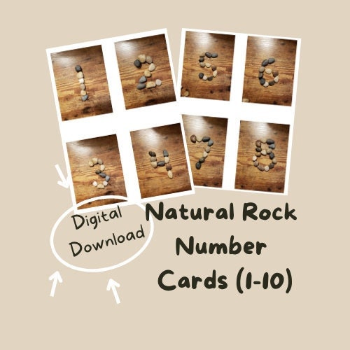 Nature Number Activity Cards/toddler, Preschool, Kindergarten /reggio ...