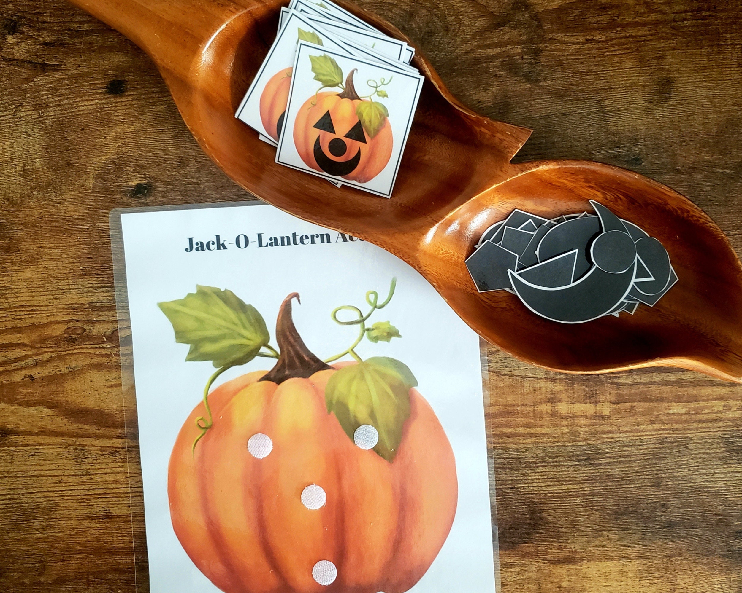 Jack-o-lantern Printable Activity, Fall Activity, Montessori Pumpkin ...