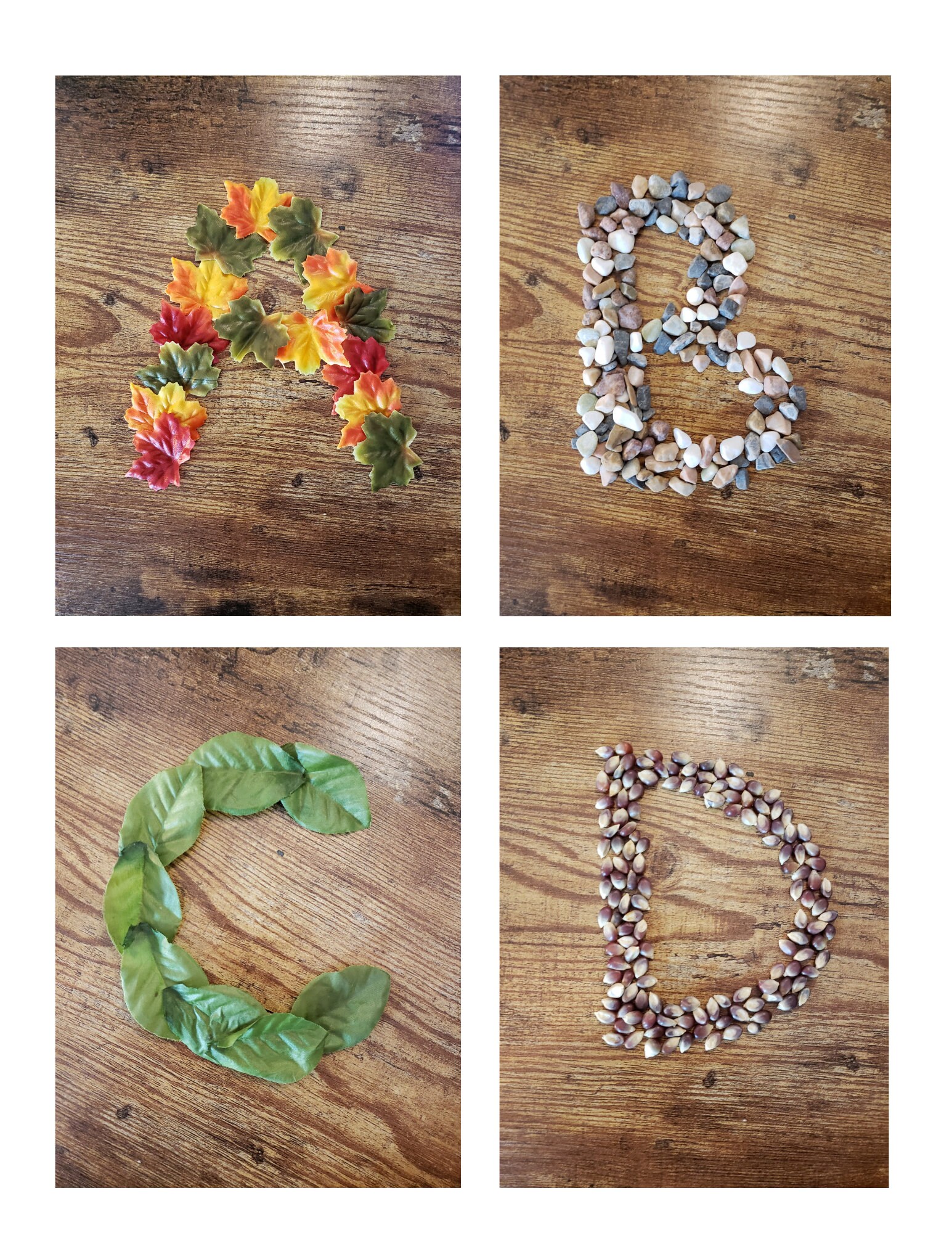 Nature Alphabet Activity Cards/toddler, Preschool, Kindergarten /reggio ...