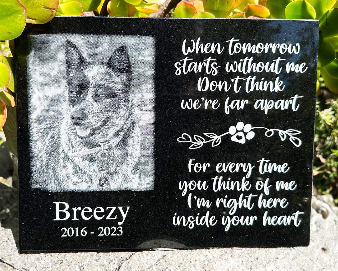 Custom Dog Tombstone | Pet Remembrance | Grave Marker | Dog Headstone ...