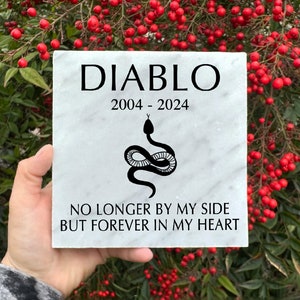 Snake Grave Marker, Exotic Pet Memorial, Pet Snake Loss Gift, Snake ...