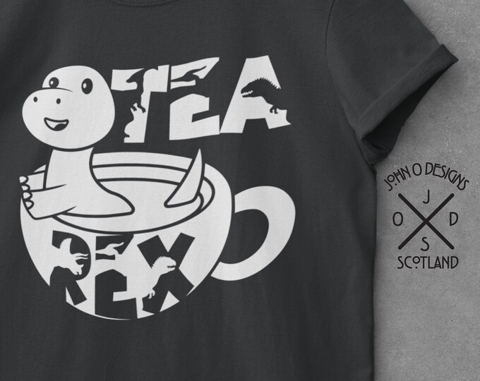 Mens Tea Rex T-rex Funny Dinosaur Parody T Shirt Tee Top T-shirt - Etsy