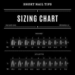 5 Styles Aprés Gel-x Sizing Kit Joule Nails Sizing Kit Press on Nails ...