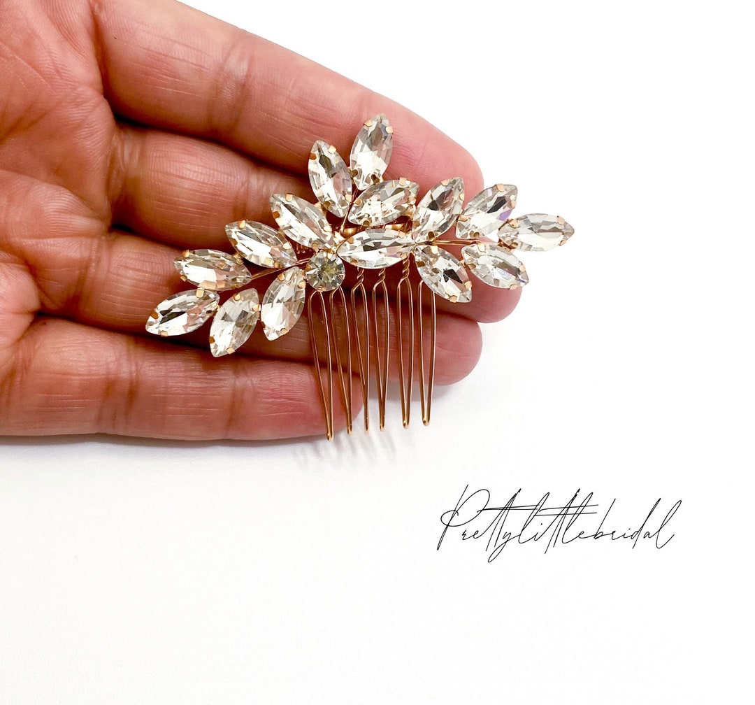 Crystal Hair Comb | Elegant Bridal Hair Pin | Bridesmaid Guest ...