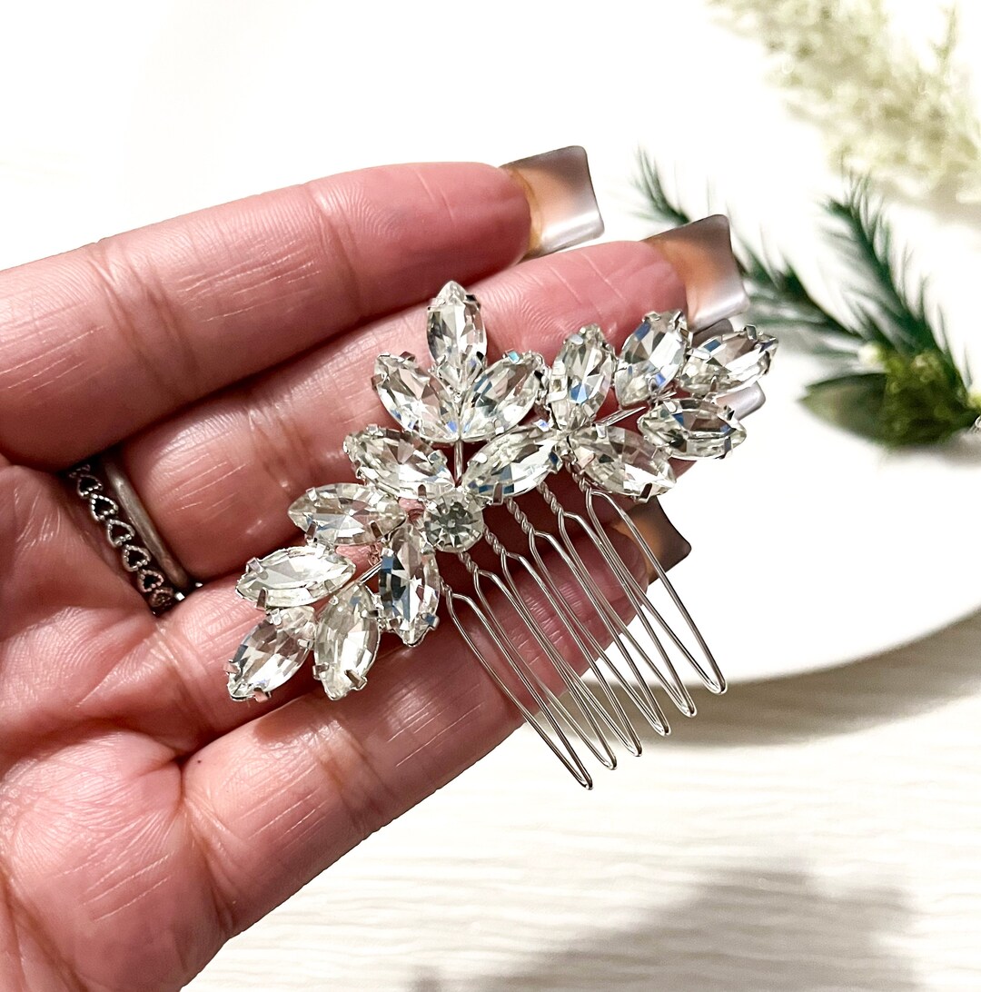 Crystal Hair Comb | Elegant Bridal Hair Pin | Bridesmaid Guest ...