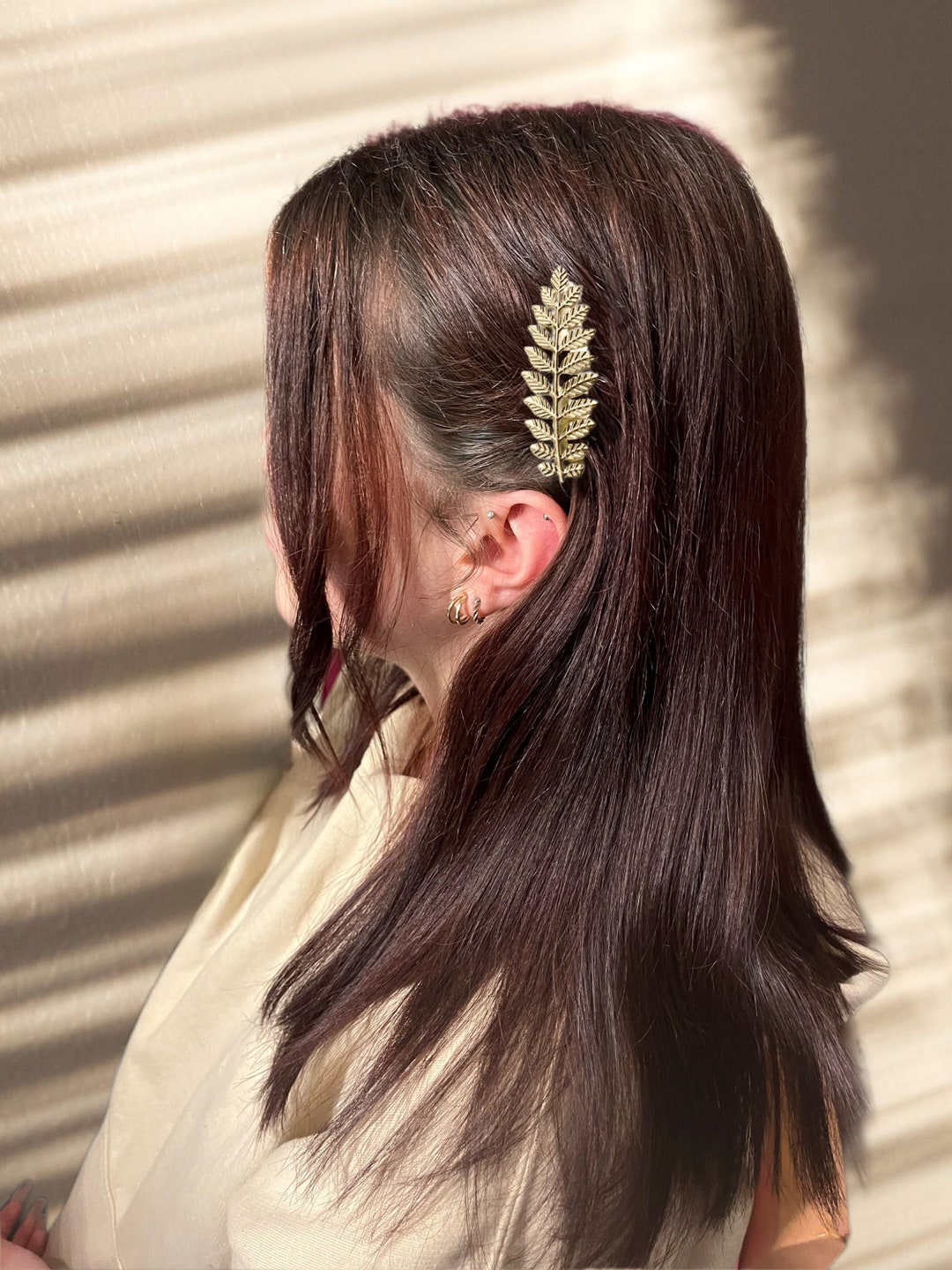 Gold Greek Leaf Hair Comb, Grecian Bridal Hair Clip, Greek Wedding Hair ...