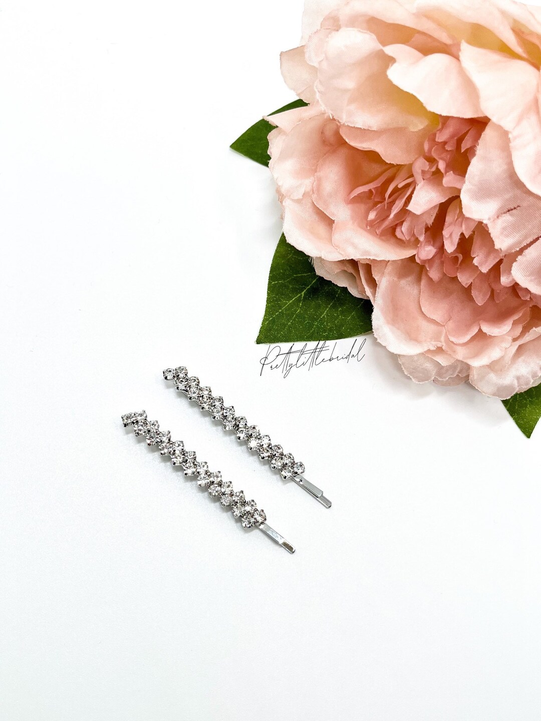 2 Crystal Hair Slides, Elegant Bridal Bobby Pin, Wedding Hair Slides ...