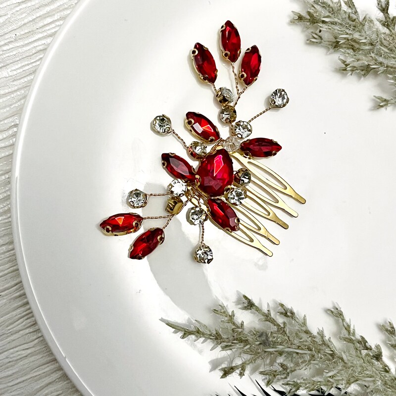 Red Hair Comb - Etsy UK