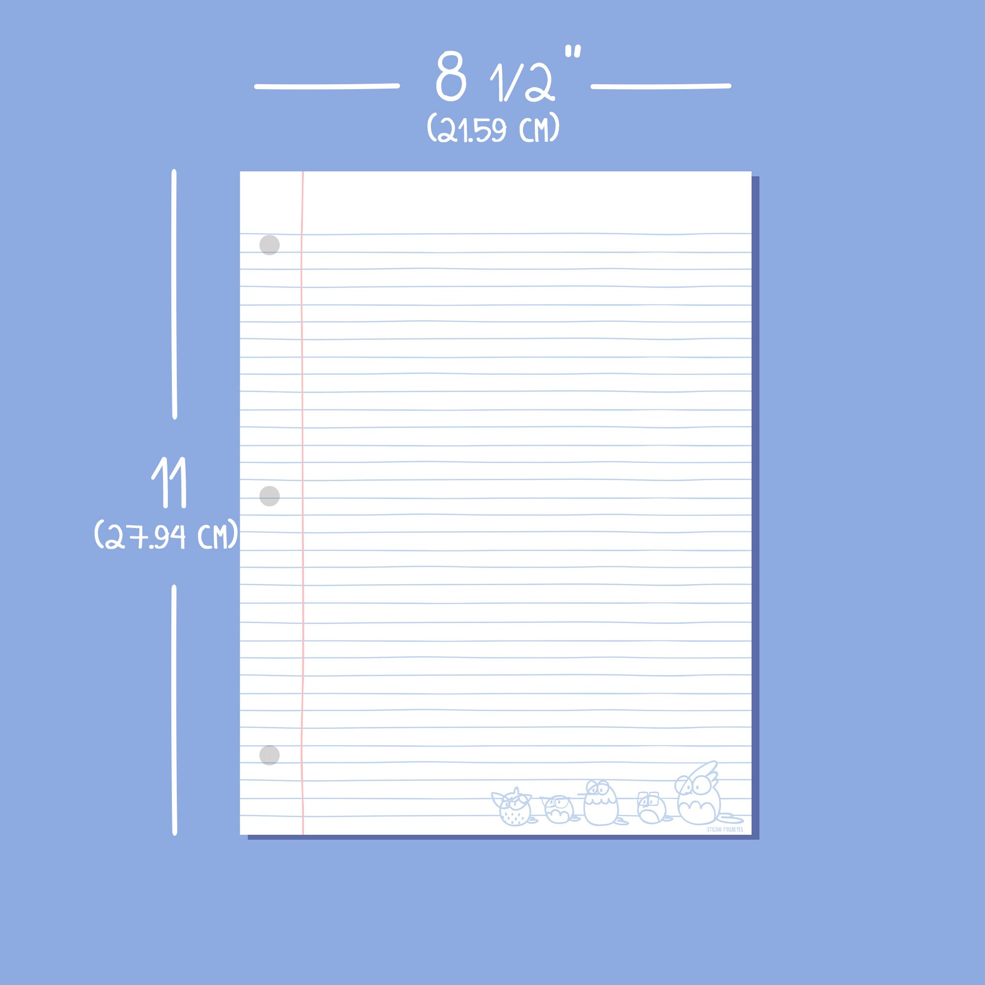 Lined Paper • School Note Paper • Cute Stationary • Digital Download - Etsy
