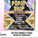 EDITABLE Pop Shop Flyer, Sip and Shop Flyer, Boutique Flyer Template ...