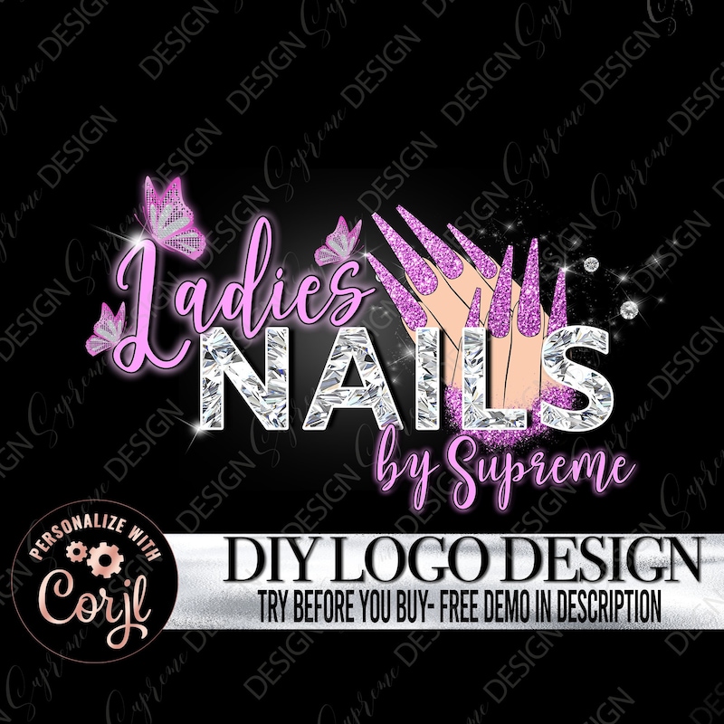 Nails Logo Design - Etsy
