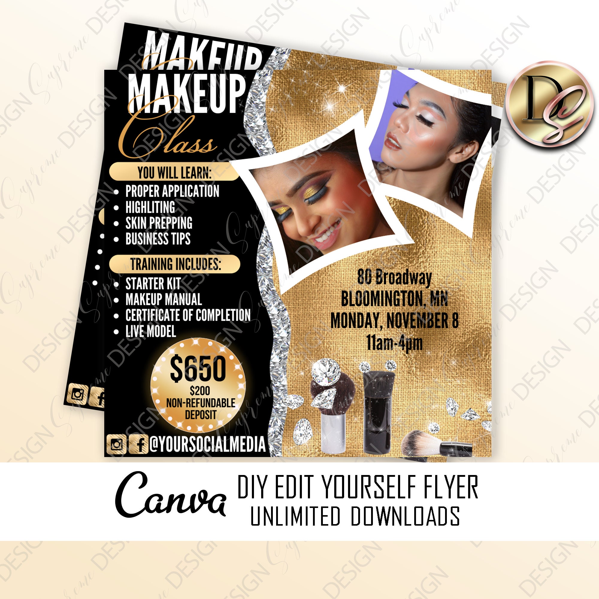 Online Makeup Tutorial Class - Etsy