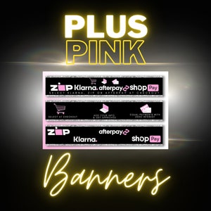 PAYMENT BANNERS Template Bundle, Afterpay, Sezzle, Klarna, Quadpay ...