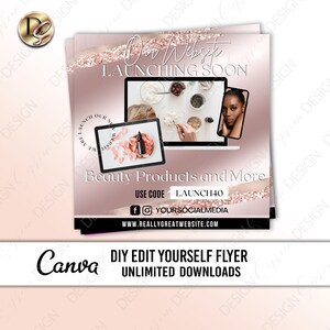 LAUNCHING SOON FLYER, Coming Soon Live Social Media Post, Website ...