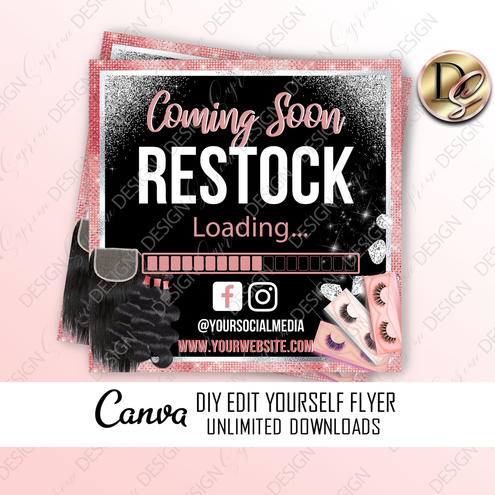 DIY NEW ARRIVALS Flyer Restock Flyer Coming Soon Flyer New - Etsy