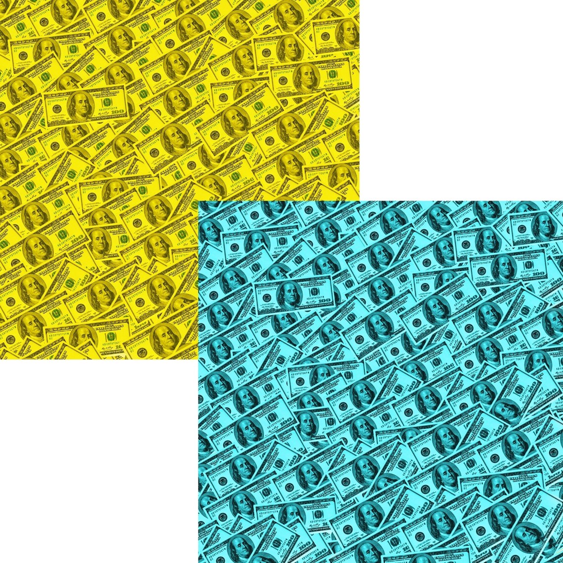 MONEY DIGITAL Paper Dollar Bills Money Background Dollars | Etsy