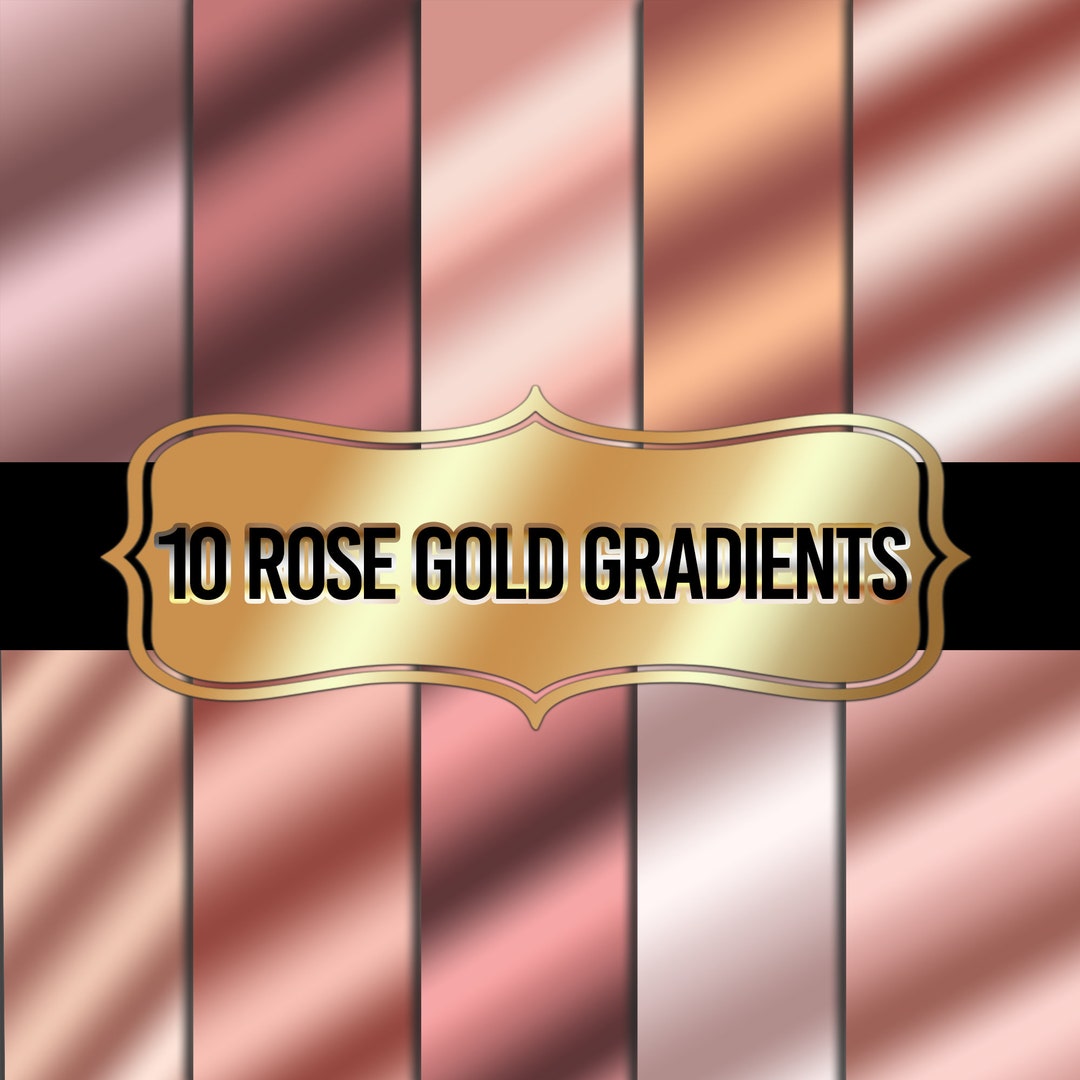 ROSE GOLD DIGITAL Paper, Rose Gold Graphics Png, Foil Metallic ...
