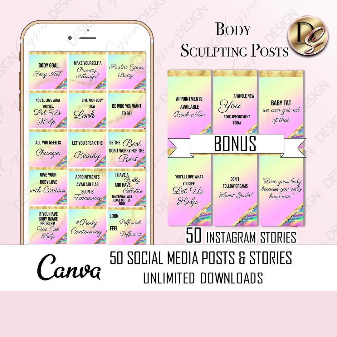 Body Sculpting Posts Body Contouring Business Quotes Body - Etsy