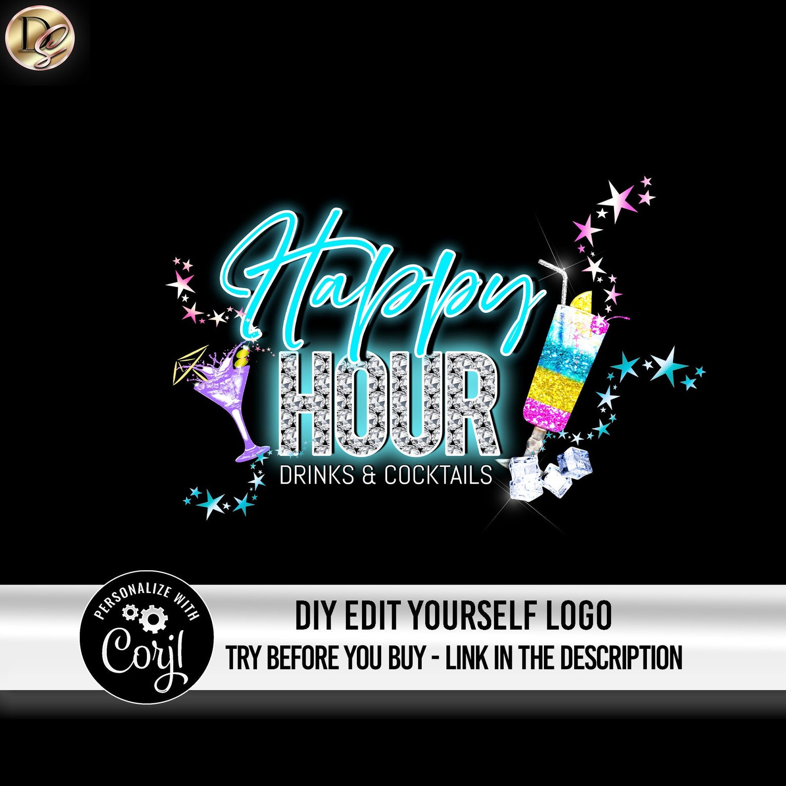 Bartender Logo,bar Logo, Mobile Bartending Logo, Drinks Logo, Cocktail ...
