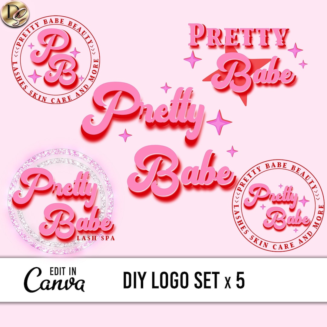 Retro Beauty Logo Template, Funky Logo Branding, Boho Premade Vintage ...