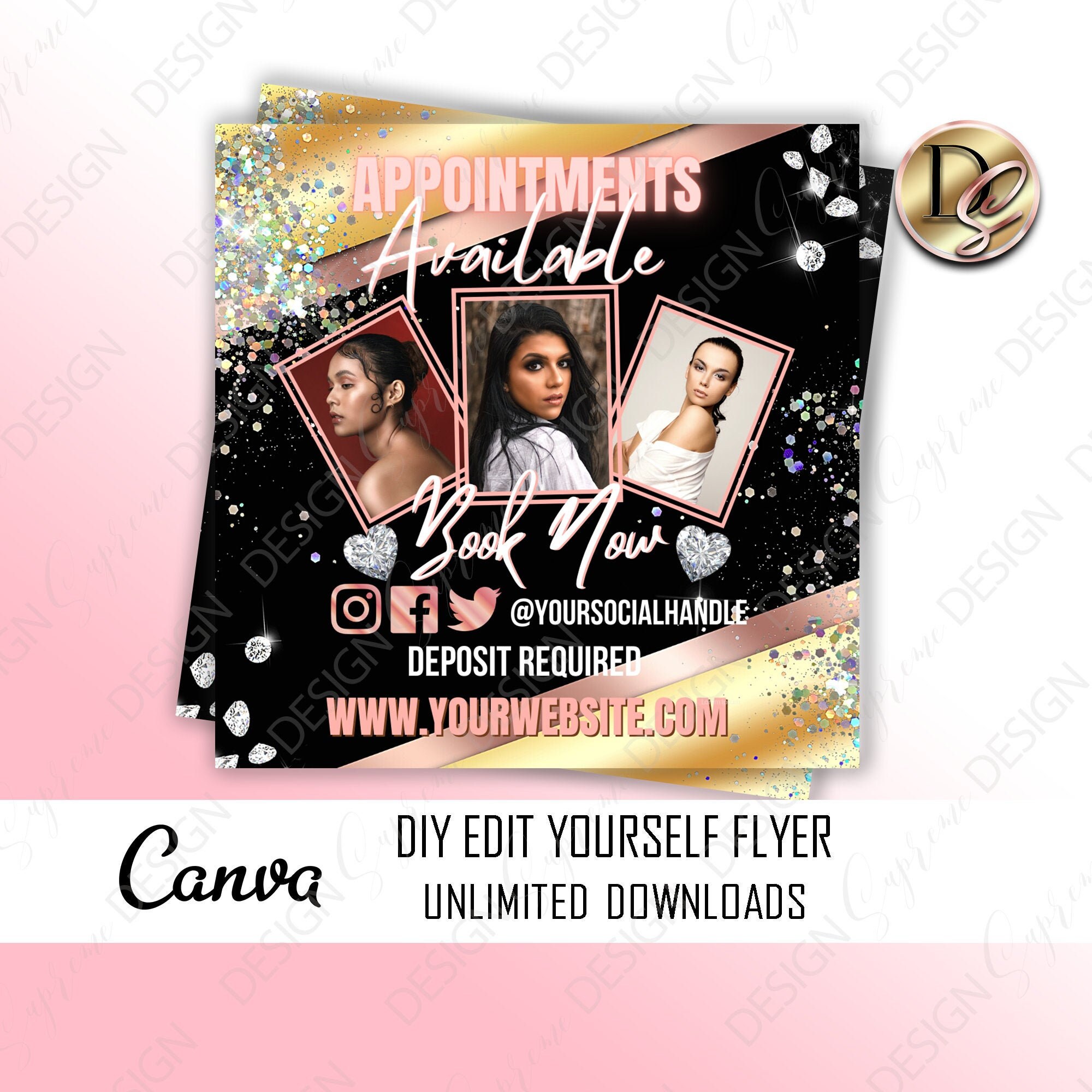 Appointments Available Flyer, Appointments Available Template, DIY Book ...