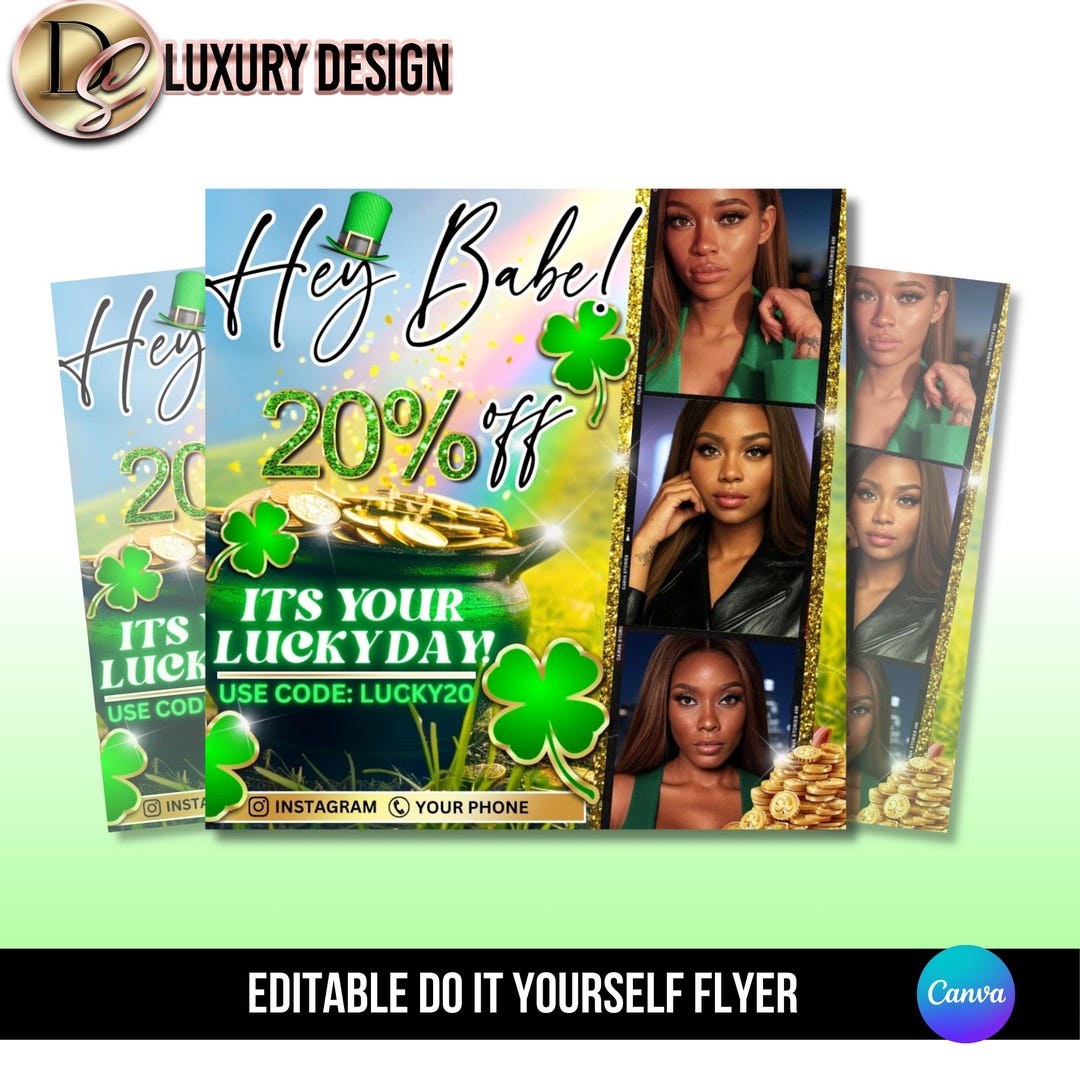 March Flyer, March Bookings Flyer, Premade St Patricks Day Flyer, March ...