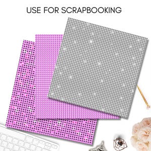 BLING PNG DIAMOND Digital Paper, Rhinestone Diamond Clipart, Glam ...