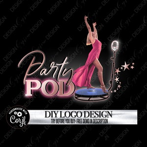 Photo Booth Logo Design, Photo Pod Business Logo, Premade Photographer ...