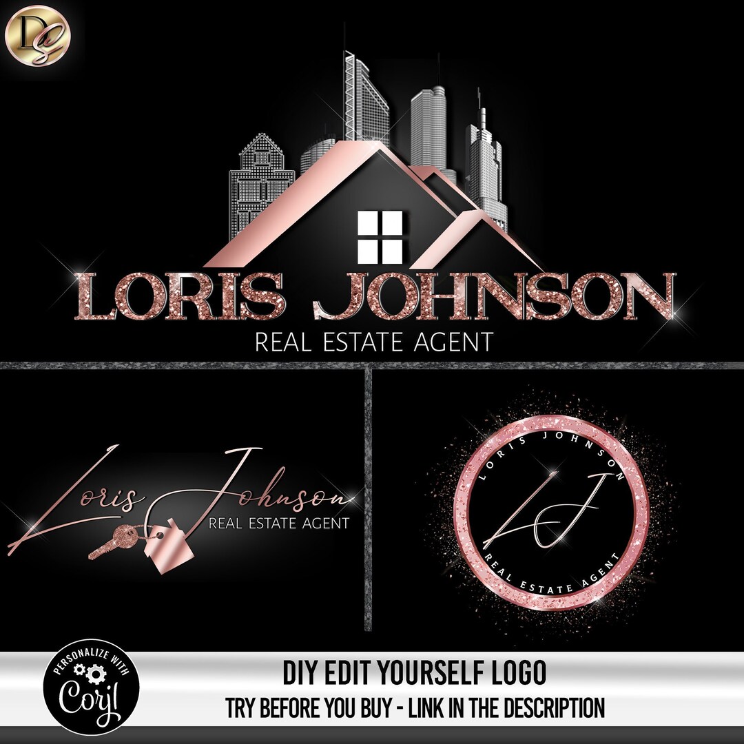 Realtor Estate Logo Design, Real Estate Logo Template, Premade Realtor ...