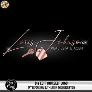 Realtor Estate Logo Design, Real Estate Logo Template, Premade Realtor ...