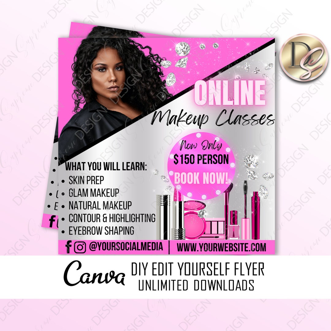 VIRTUAL ONLINE CLASS Flyer Social Media Flyer Training - Etsy