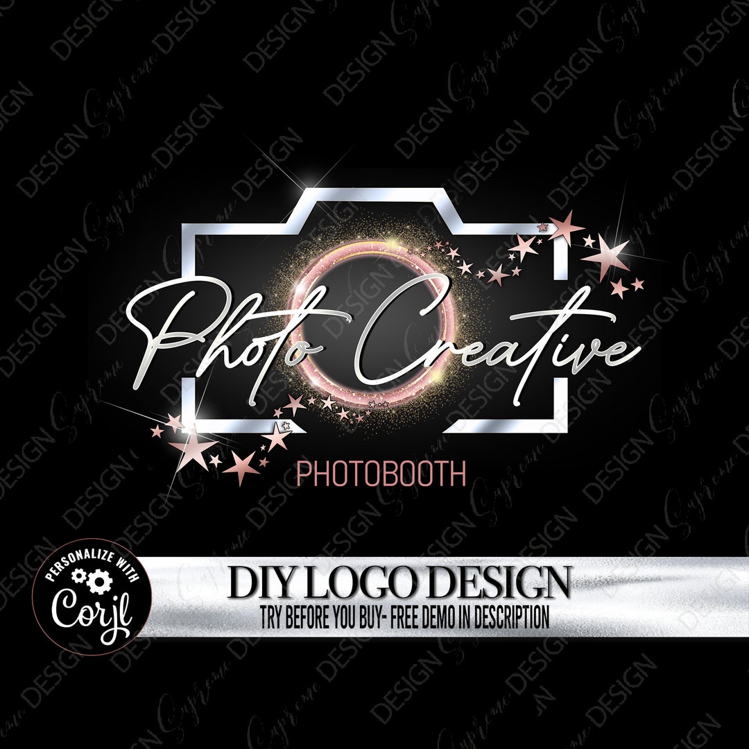 Photography Business Logo, Premade Photographer Logo, Editable Camera ...