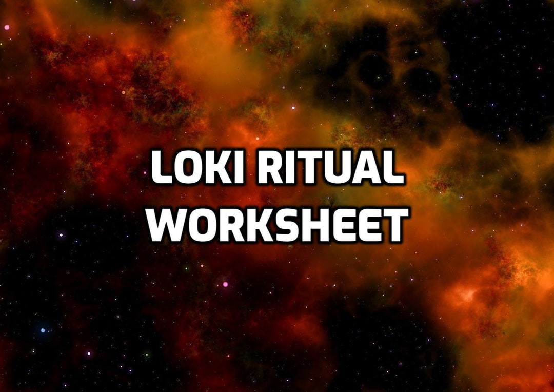 Divine Loki Ritual Worksheet / Learn How to Communicate With - Etsy