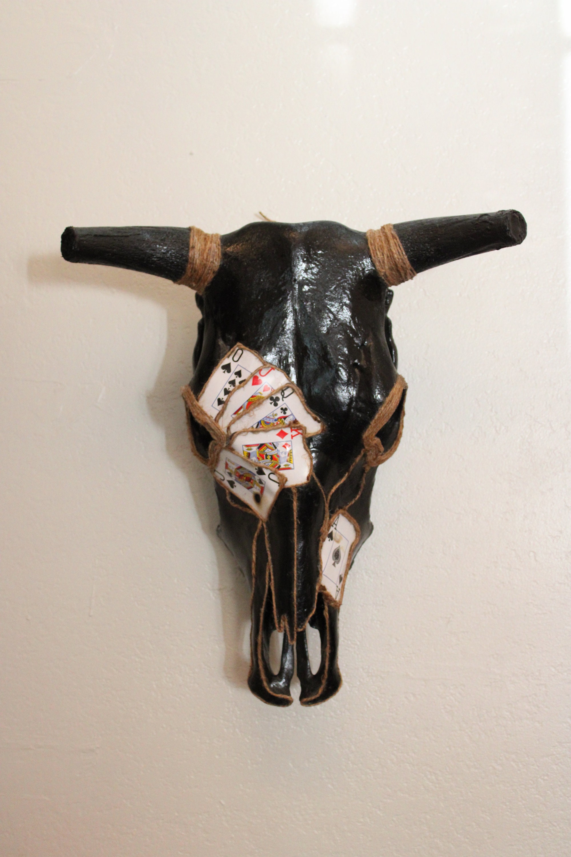 Genuine Painted Steer Skull - Etsy