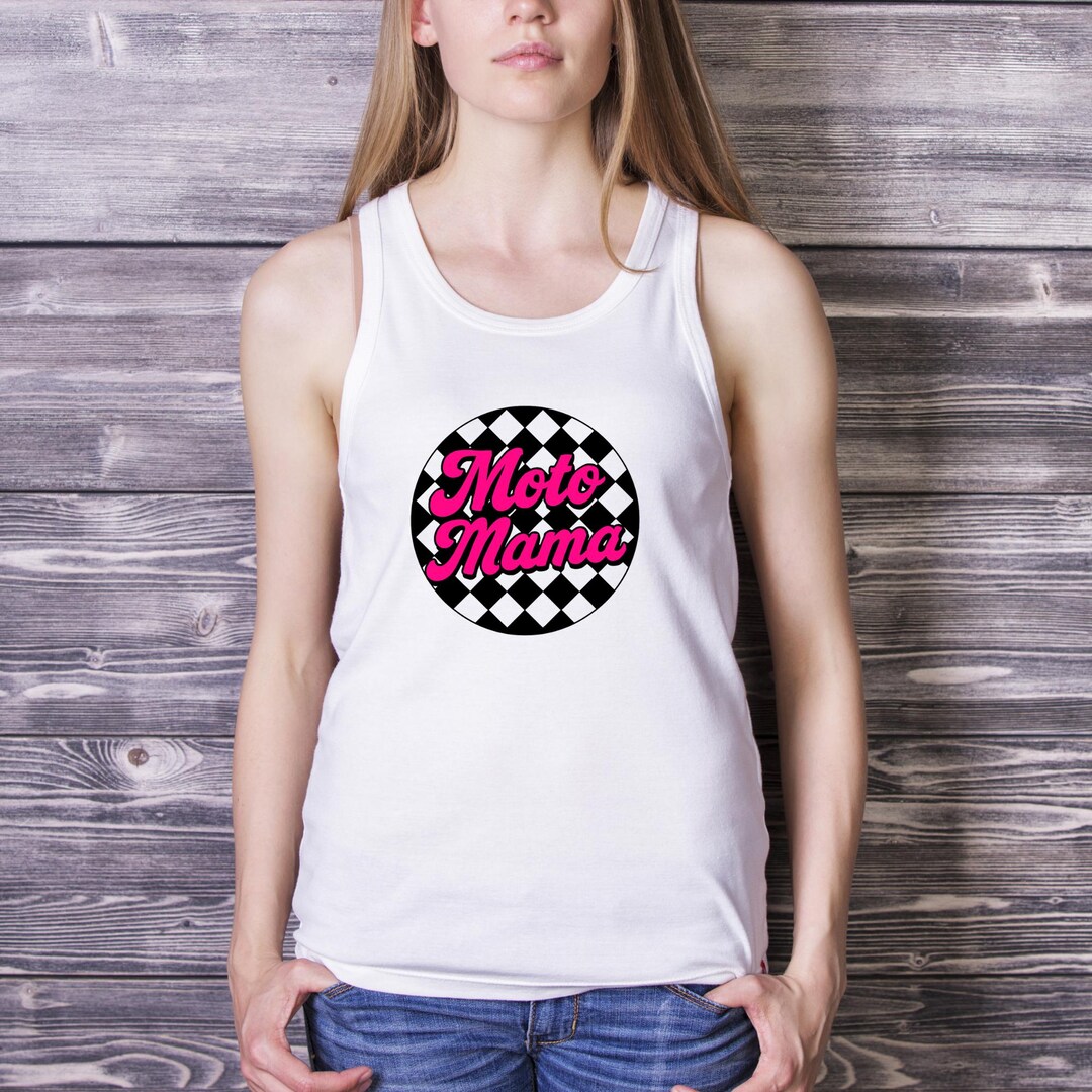 Moto Mama Tank, Race Day Jersey Tank, Motocross Mom Sleeveless Shirt ...