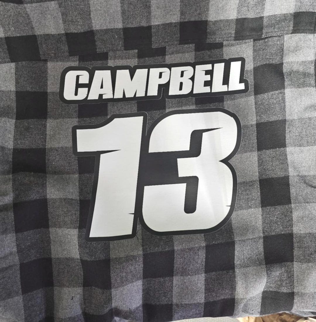 Motocross Custom Flannel, Moto Flannel, Your Name and Number ...