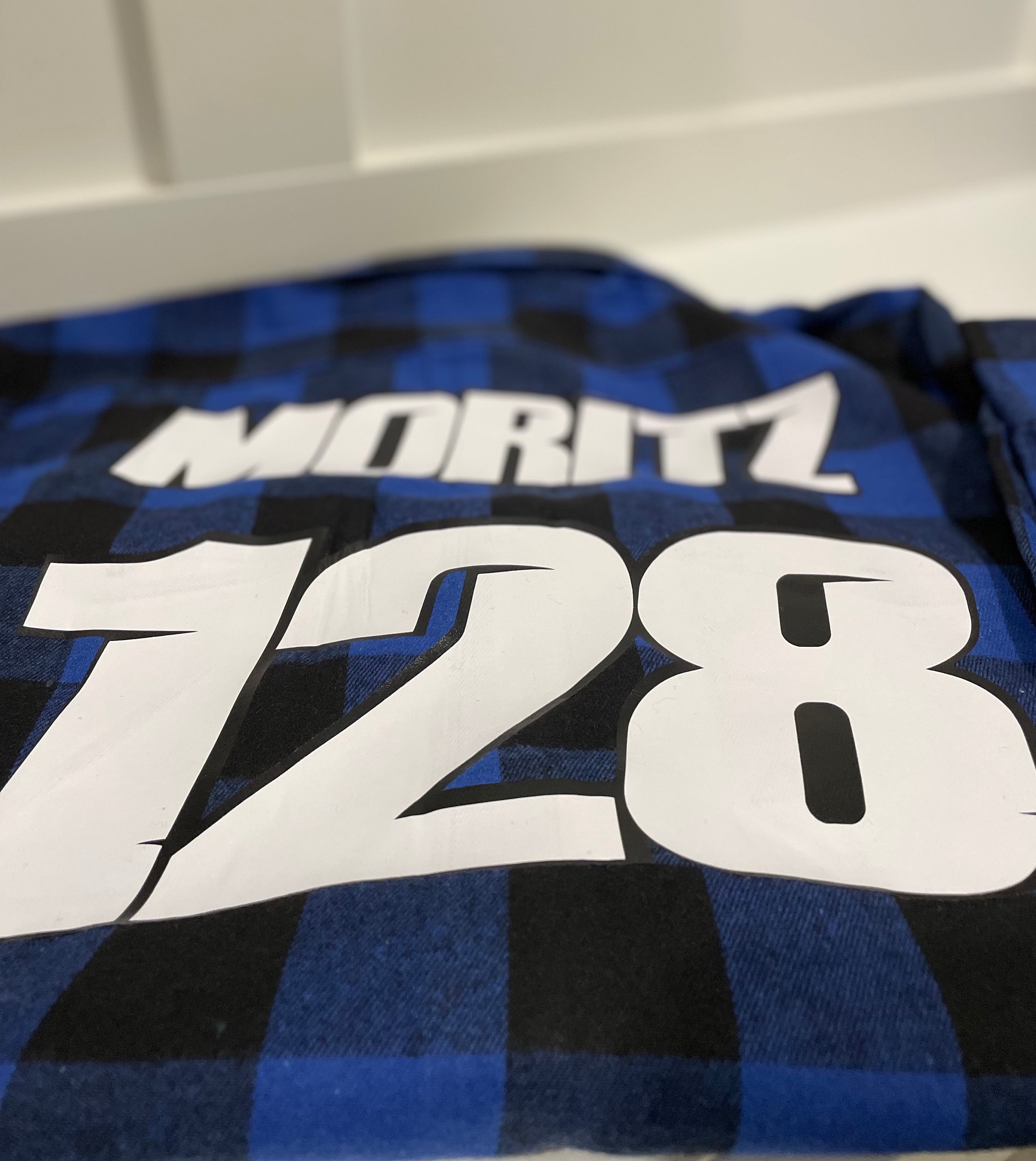 Personalized Moto Flannel, Custom Name and Number - Etsy
