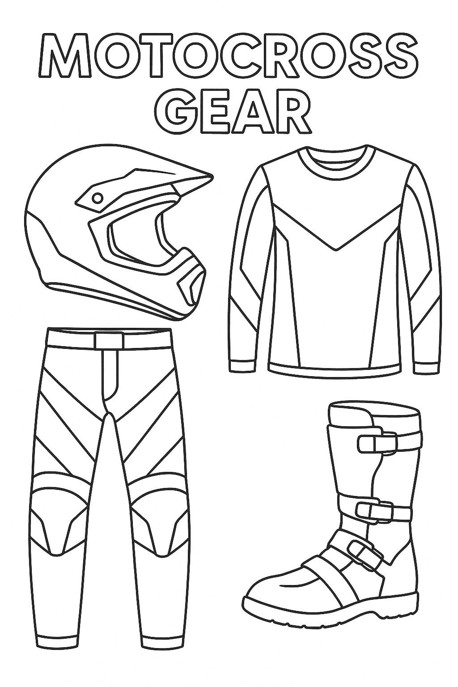 Motocross Coloring Pages, Racing, Dirt Bike (digital Download) - Etsy