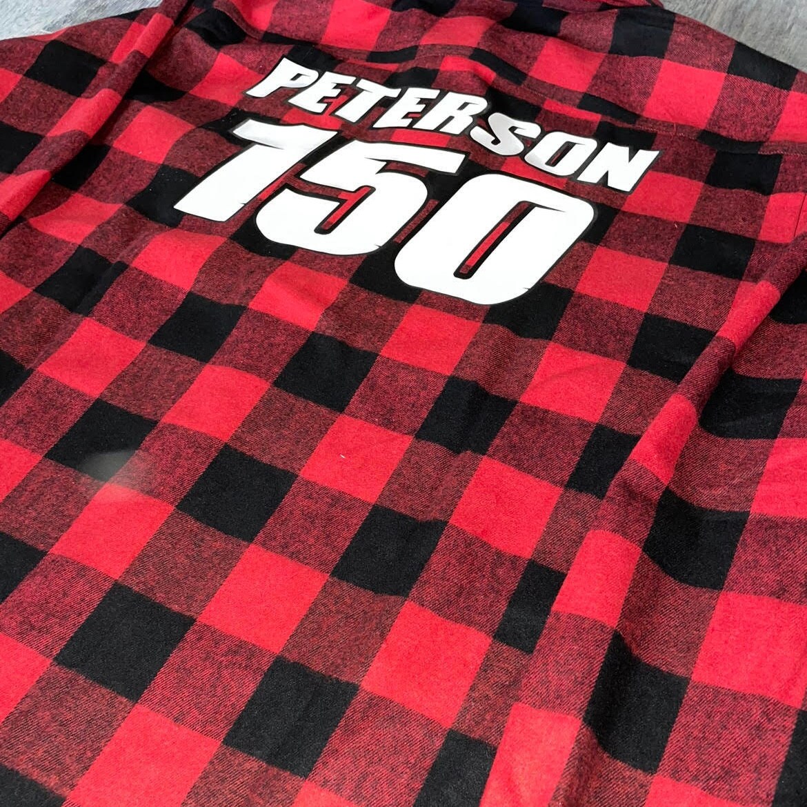 Customize Flannel Moto Flannel Your Name and Number - Etsy