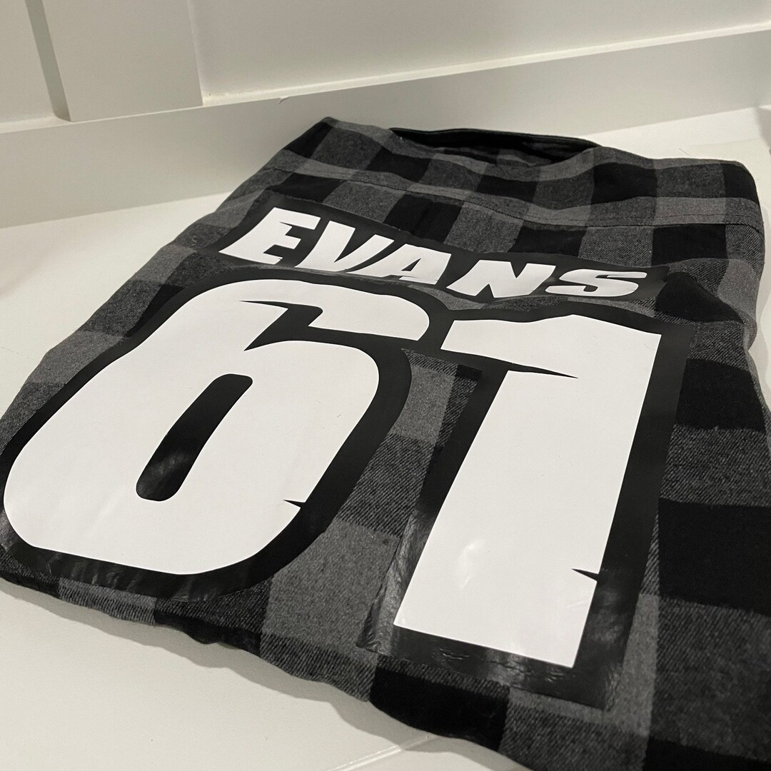 Customize Flannel, Moto Flannel, Your Name and Number, Personalized ...
