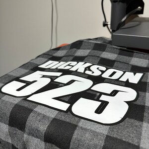 Customized Flannel, Personalized Flannel, Motocross Flannel, Dirt Bike ...