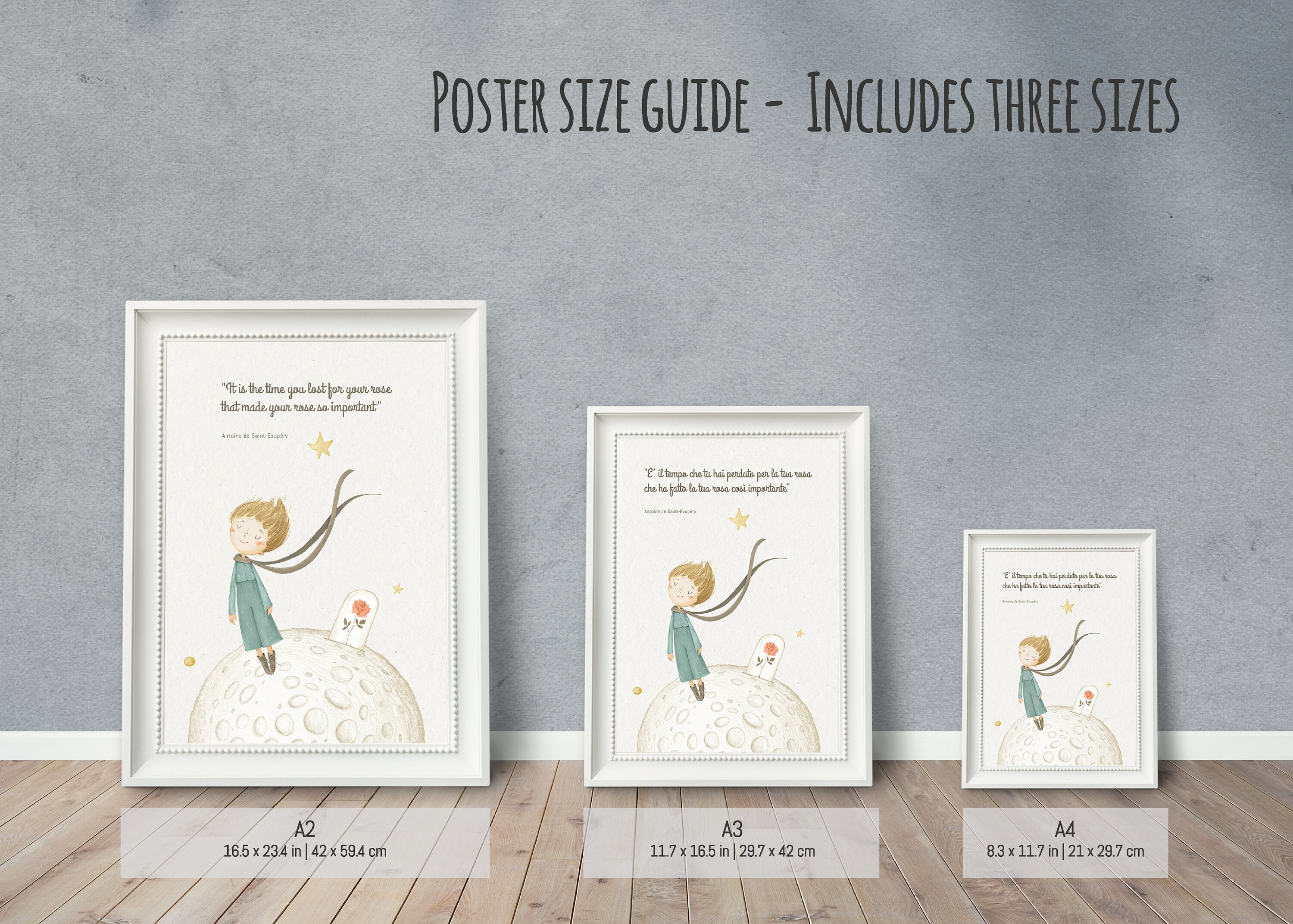 The Little Prince Poster Printable Wall Art Little Prince - Etsy