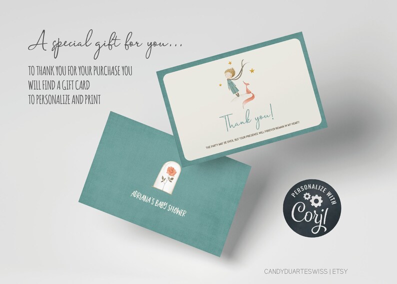 Little Prince Baby Shower Invitation, Little Prince Card, Editable ...