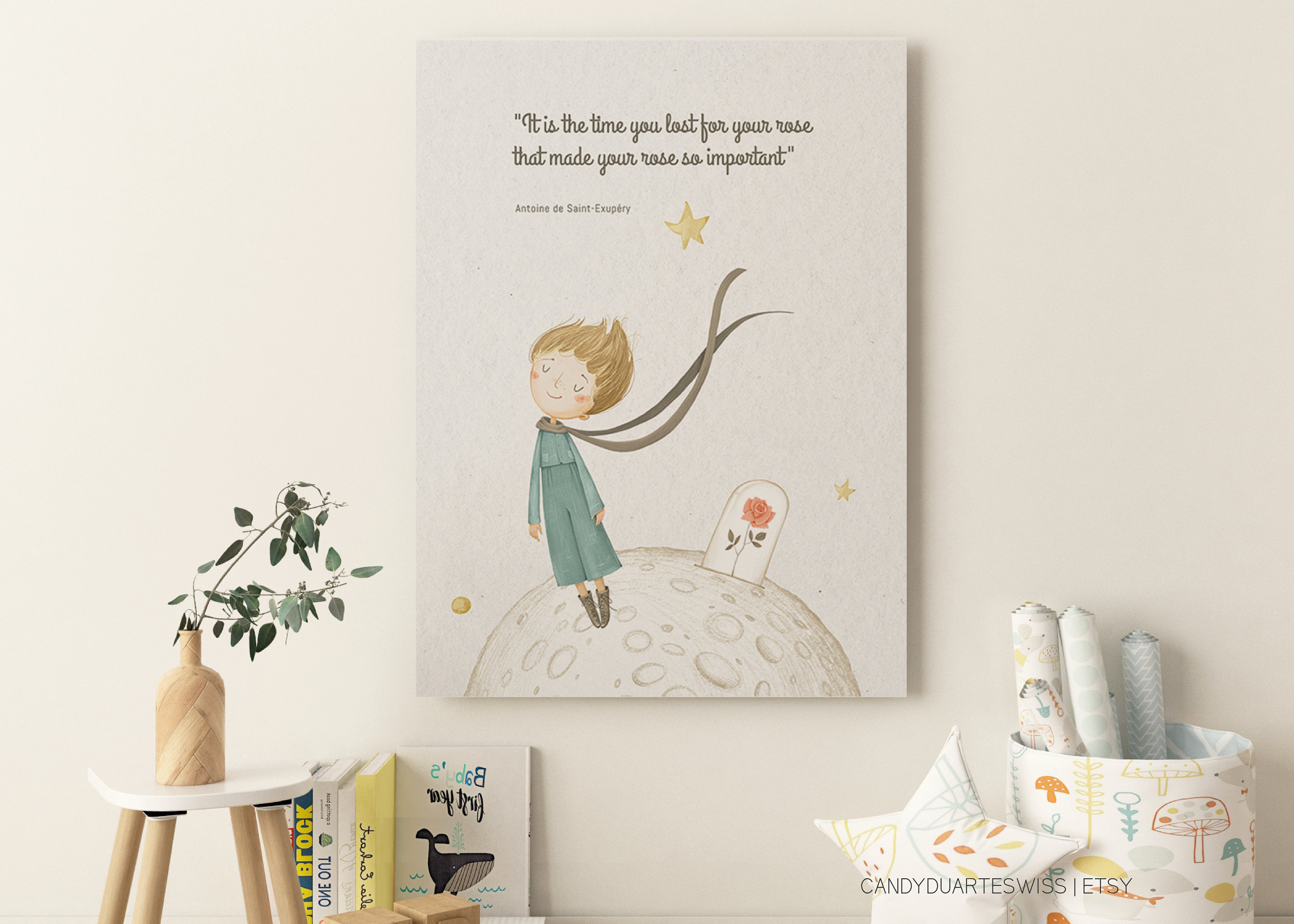 The Little Prince Poster, Printable Wall Art, Little Prince Quotes ...