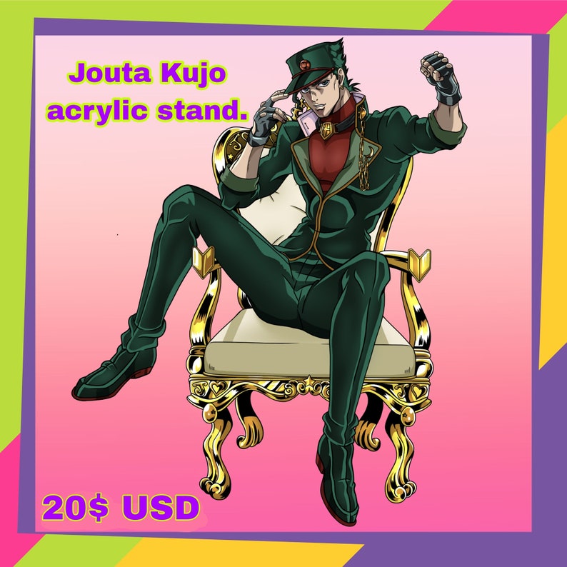 Jouta Kujo Acrylic Stand. Kakyoin Did You Lay This Egg - Etsy