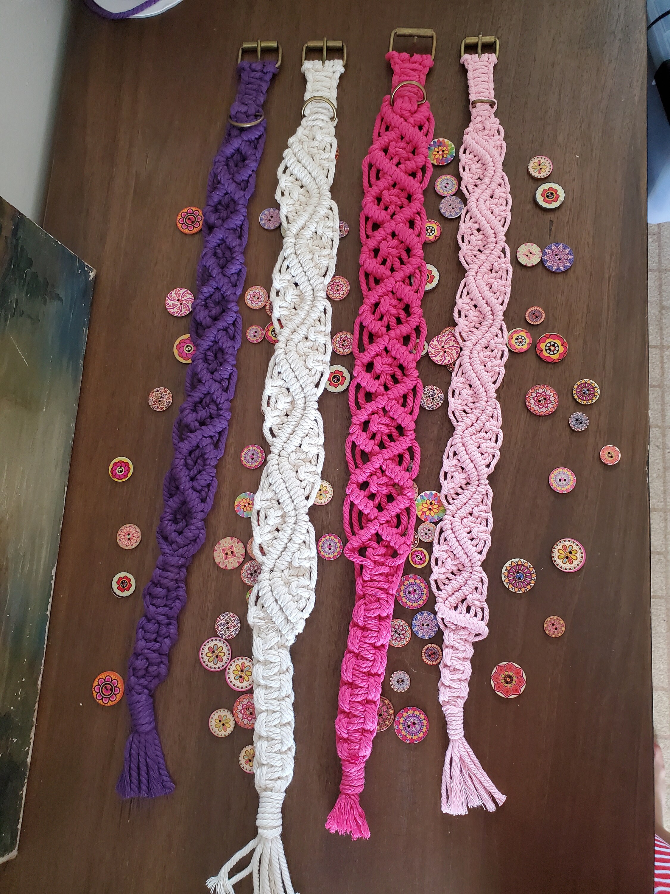 Handmade Macrame Dog Collar - Etsy