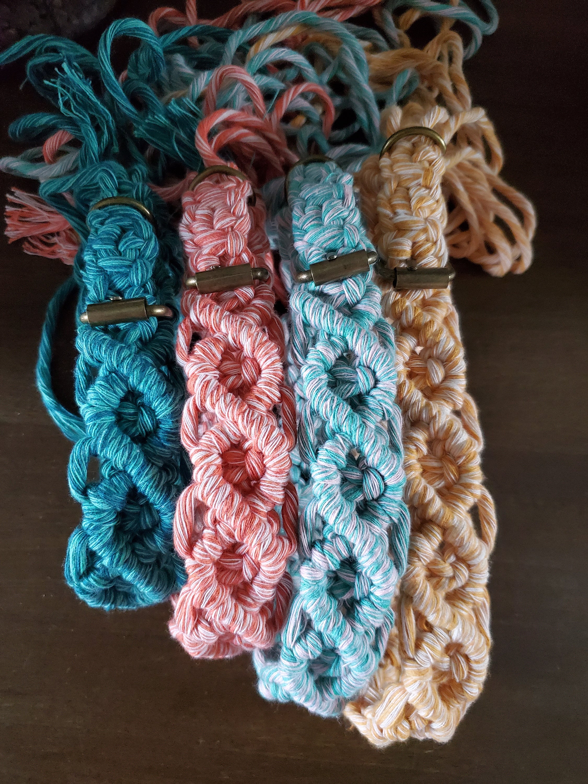 Handmade Macrame Dog Collar - Etsy