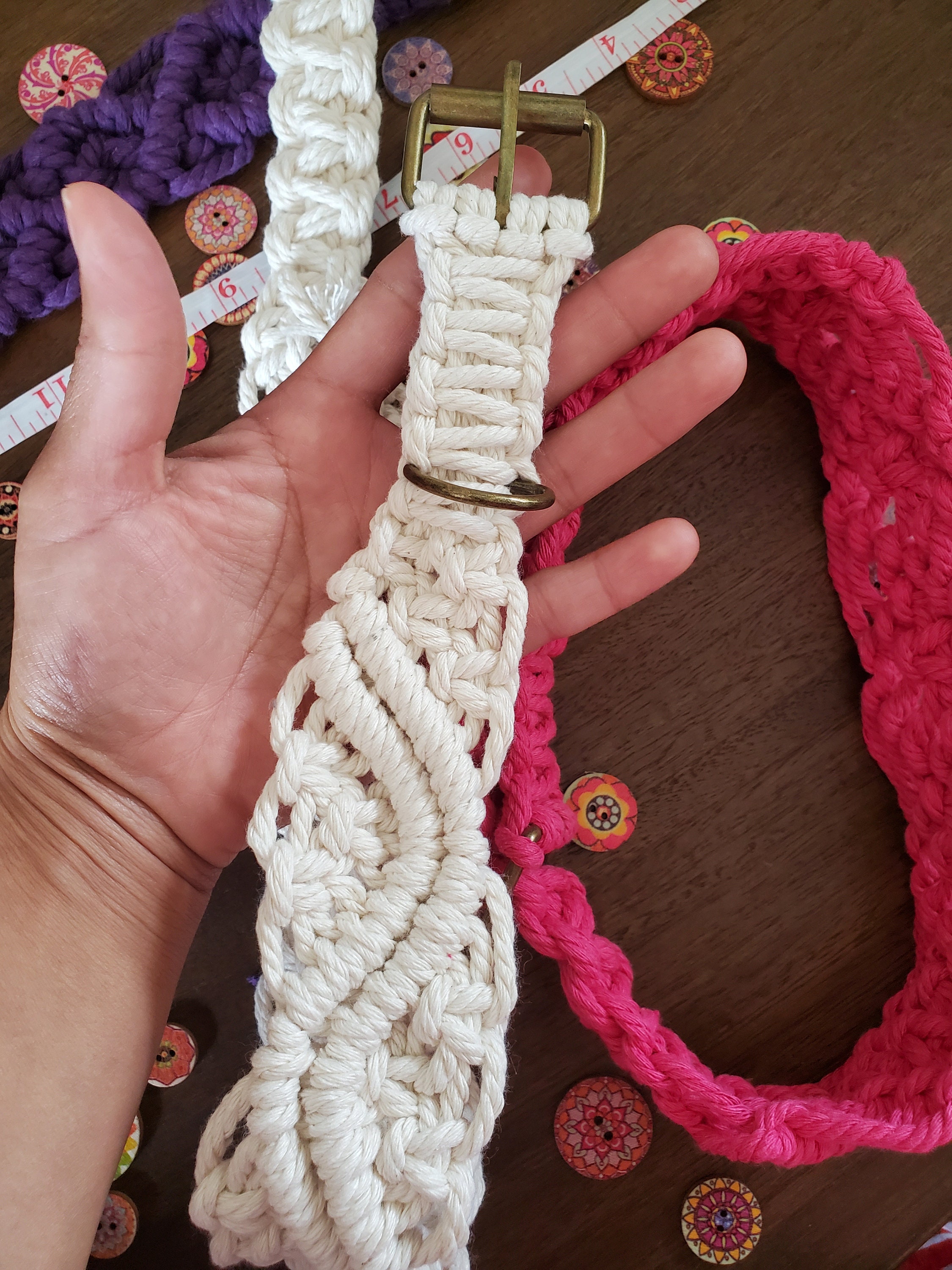 Handmade Macrame Dog Collar - Etsy