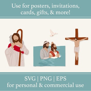 Jesus Clip Art | Christian Clip Art | Bible Poster Art | Commercial Use ...