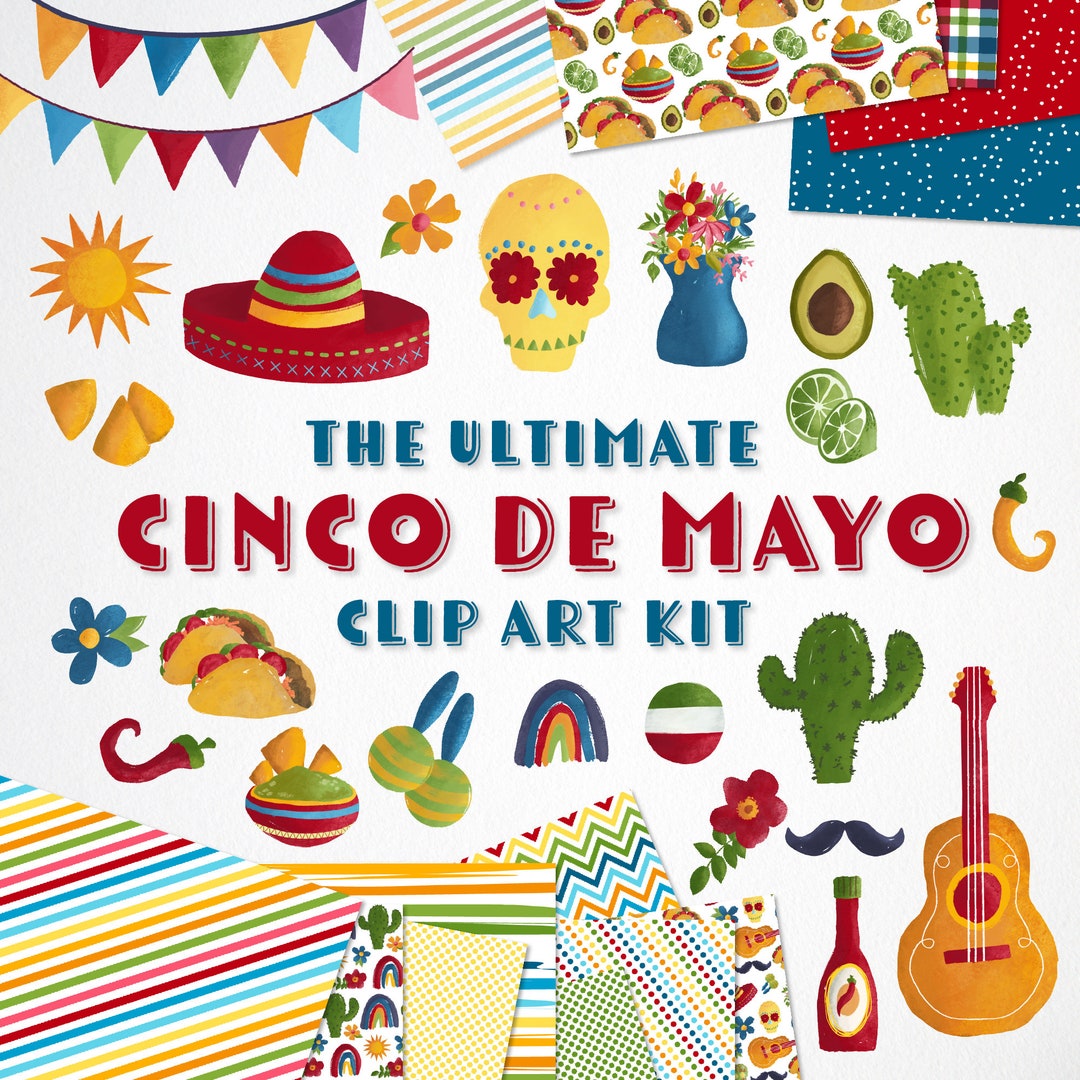 The Ultimate Cinco De Mayo Clip Art Kit | Free Commercial Use Clip Art ...